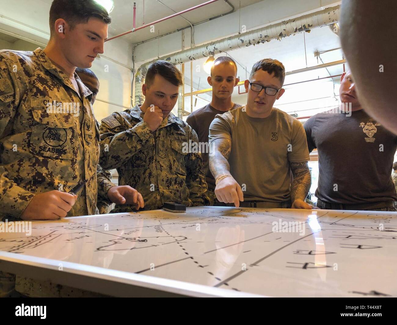 OKINAWA, Japan (Feb. 23, 2019) Seabees assigned to Naval Mobile ...