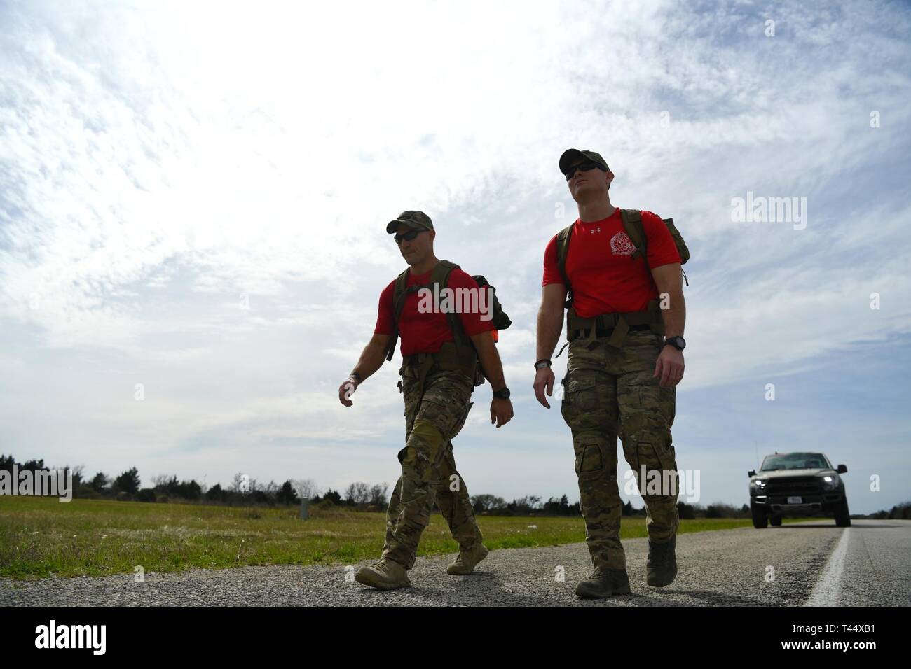 Air Force Special Operations Command Special Tactics Airmen ruck during ...