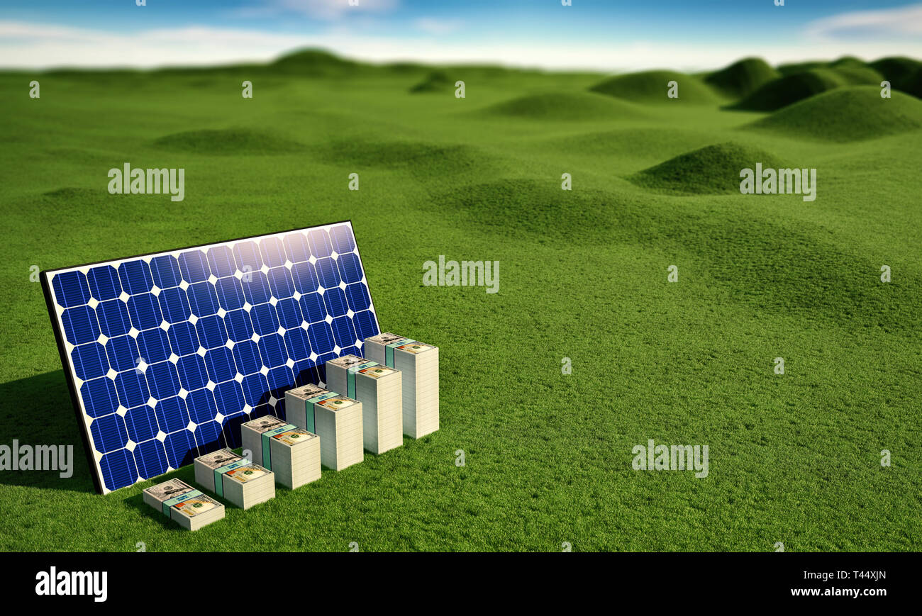 Solar plant money hi-res stock photography and images - Alamy
