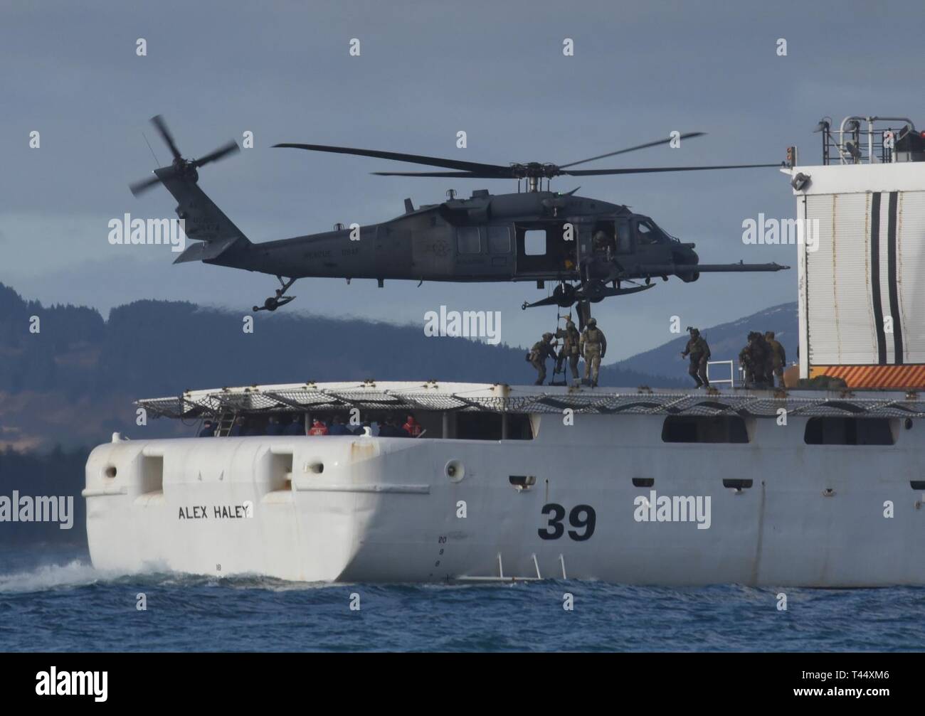Several members of Coast Guard Maritime Security Response Team West ...