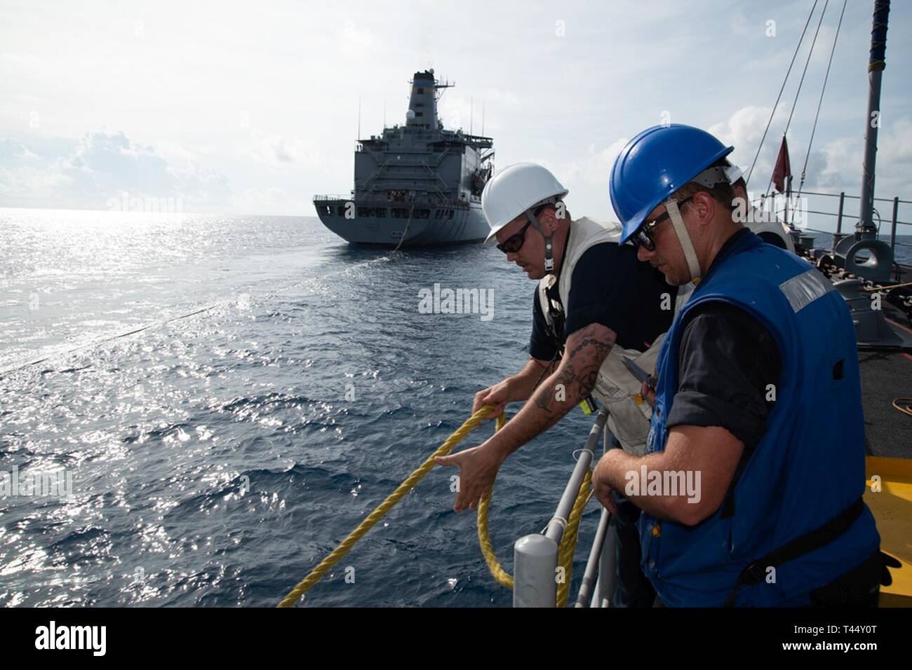 SOUTH CHINA SEA (Feb. 24, 2019) Chief Mineman Yancy Forbes, from ...