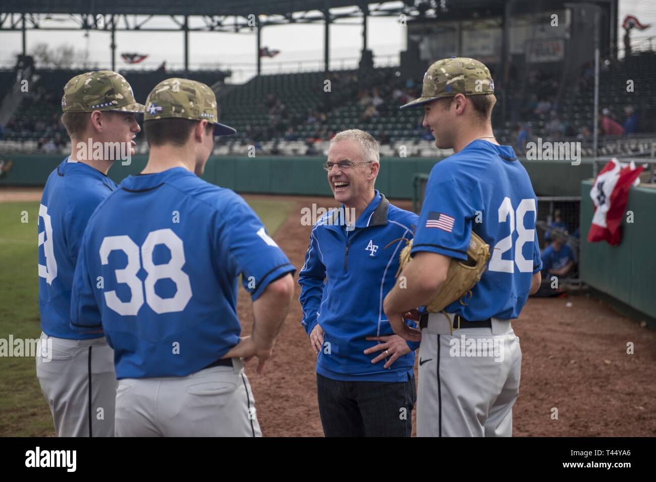 Lt. Gen. Jay Silveria, Air Force Academy superintendent, center ...