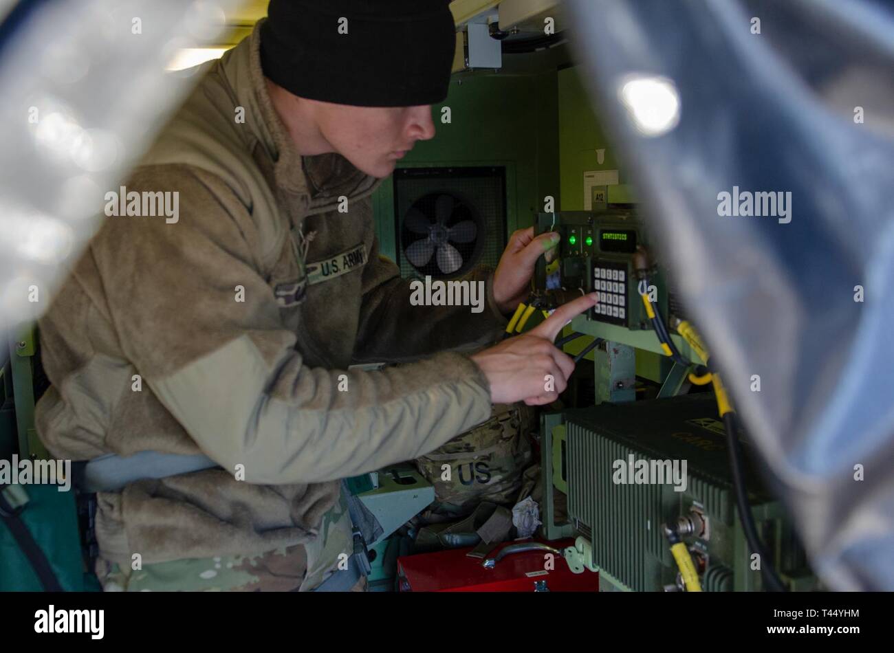 Pvt. Benjamin Caron, a multichannel transmission systems operator ...