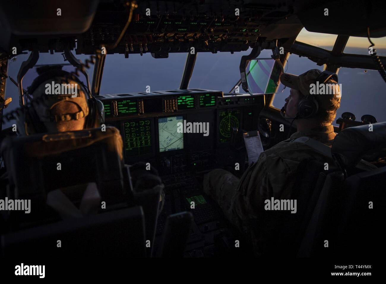 U.S. Air Force 1st Lt. Kenneth Baird, left, and Capt. Stephen Larson ...