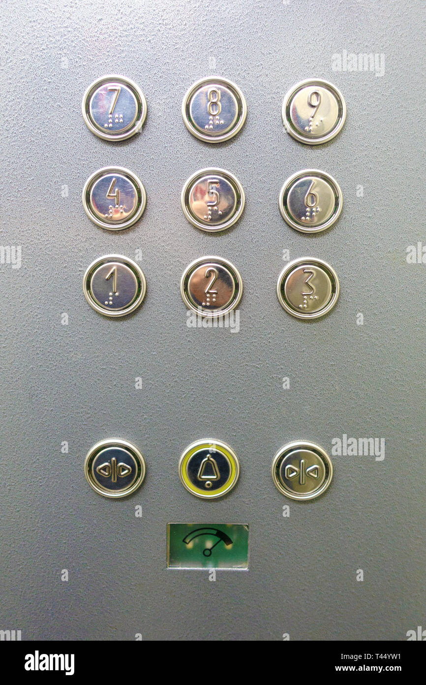 Elevator buttons hi-res stock photography and images - Alamy