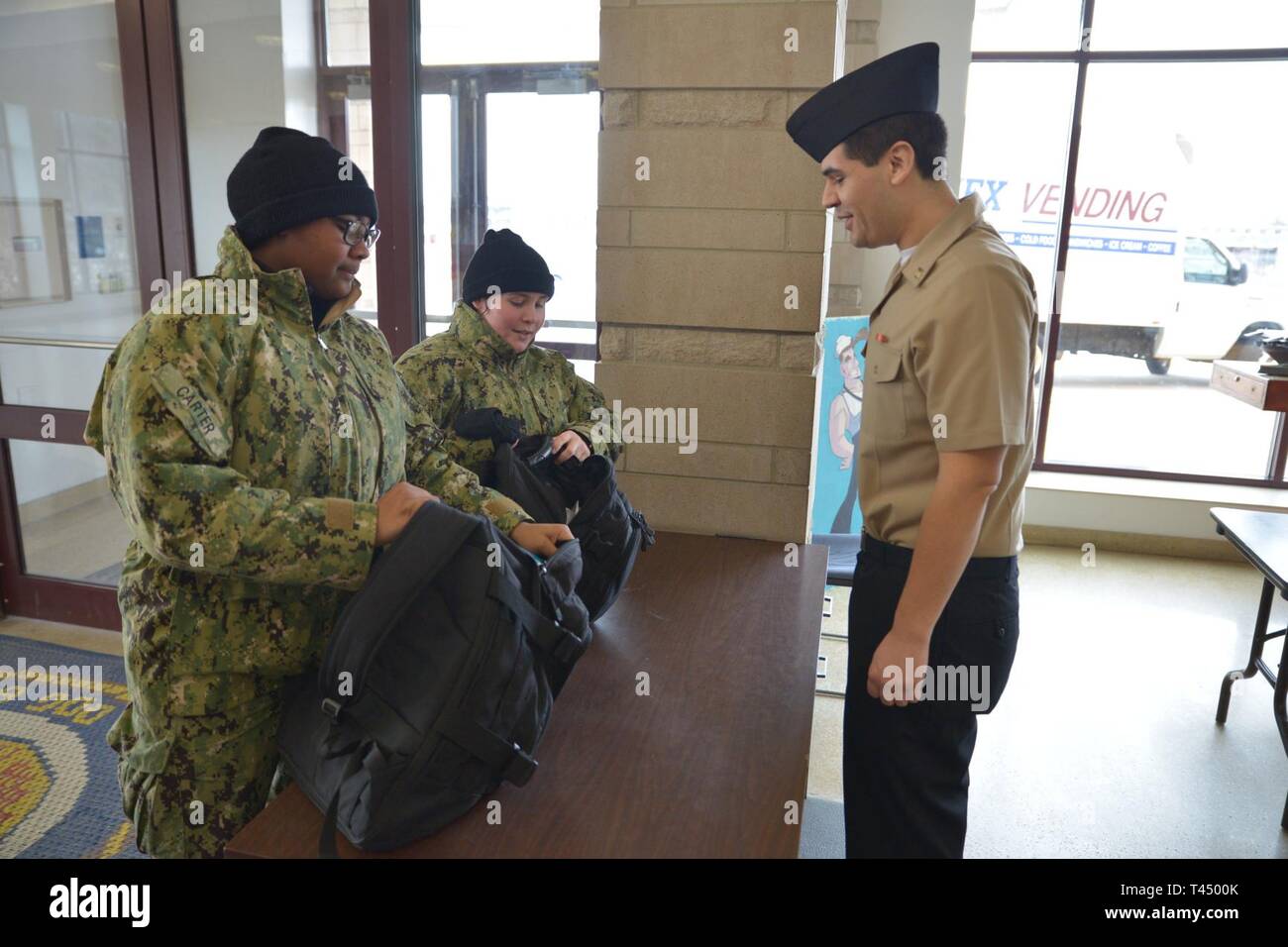GREAT LAKES, Ill (February 25, 2019) USS Cole barracks student ...