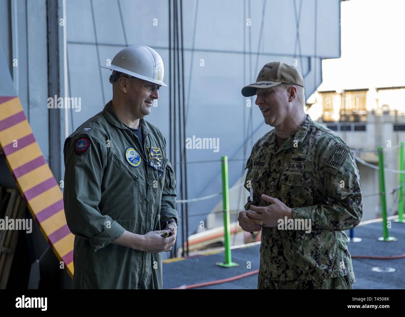NEWPORT NEWS, Va. (Feb. 25, 2019) Capt. John J. Cummings, USS Gerald R ...