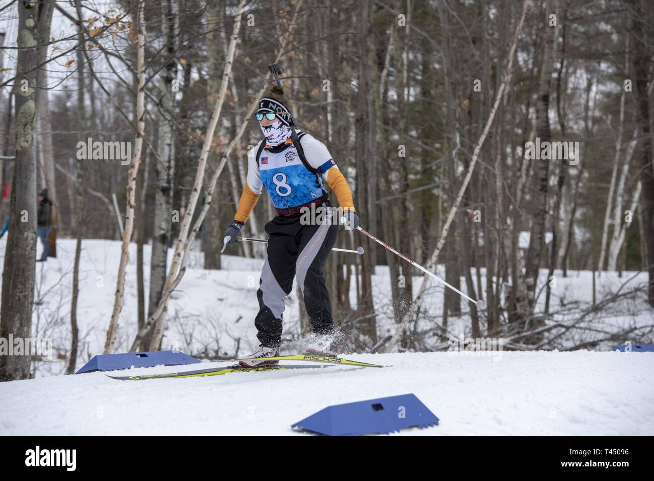 U.S. Army Capt. Ashely Birdsall, Minnesota National Guard, competes in ...