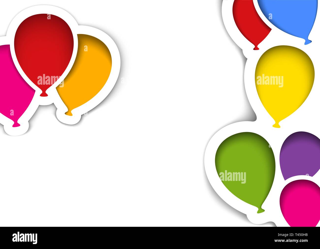 Happy birthday banner cutout Stock Vector Images - Alamy