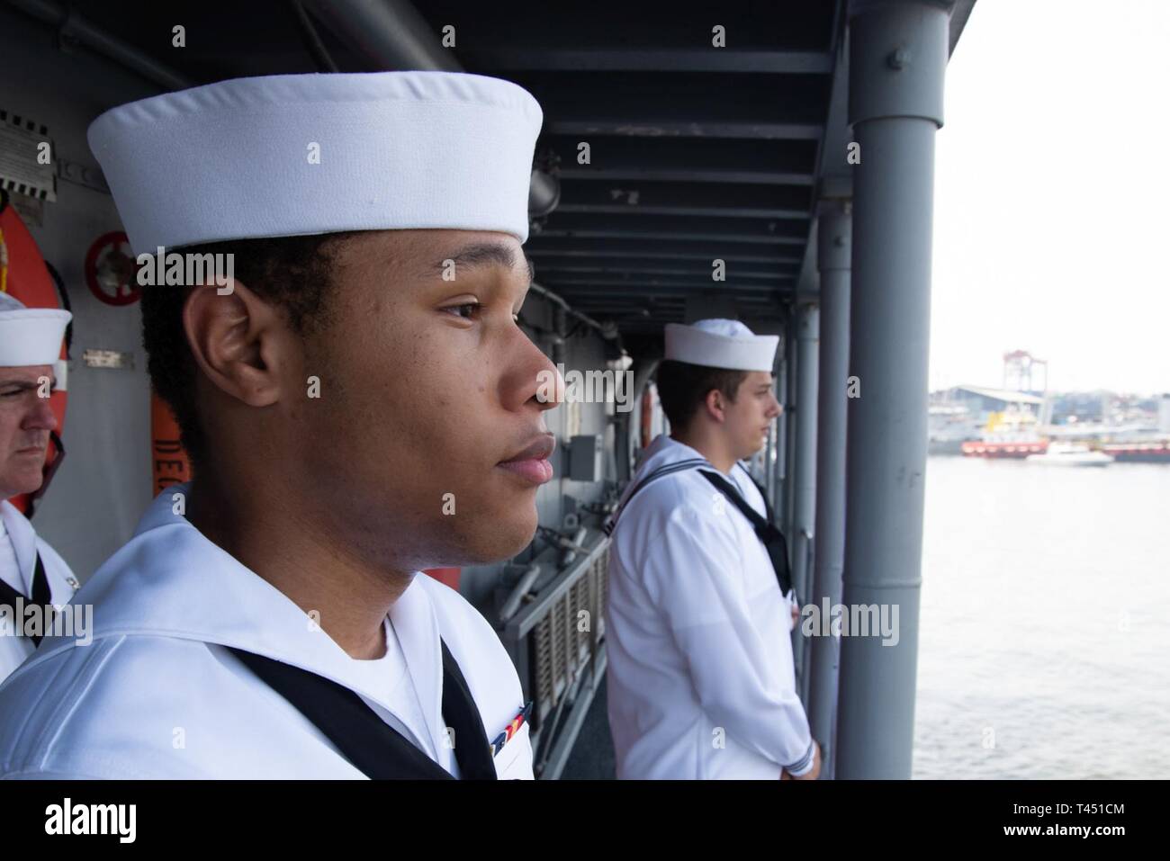 JAKARTA, Indonesia (Feb. 26, 2019) Engineman 3rd Class Jamarcus Saffo ...