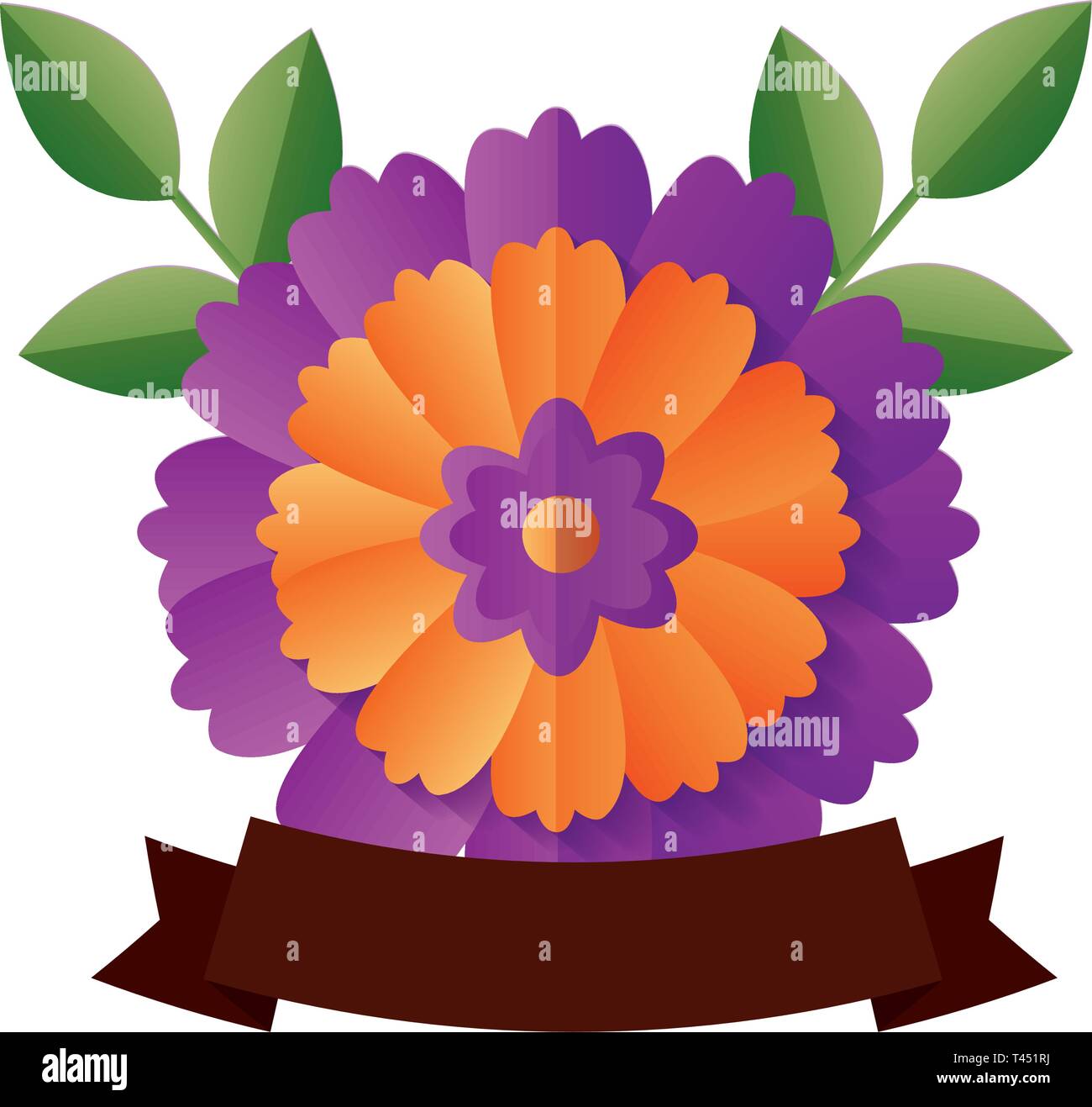 flower branch leaves Stock Vector Image & Art - Alamy