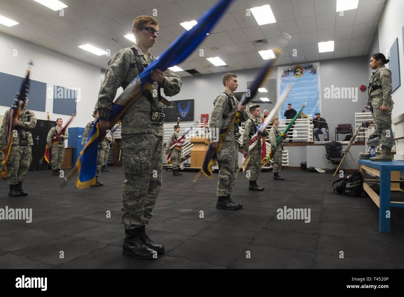 U s air force presenting colors hi-res stock photography and images - Alamy