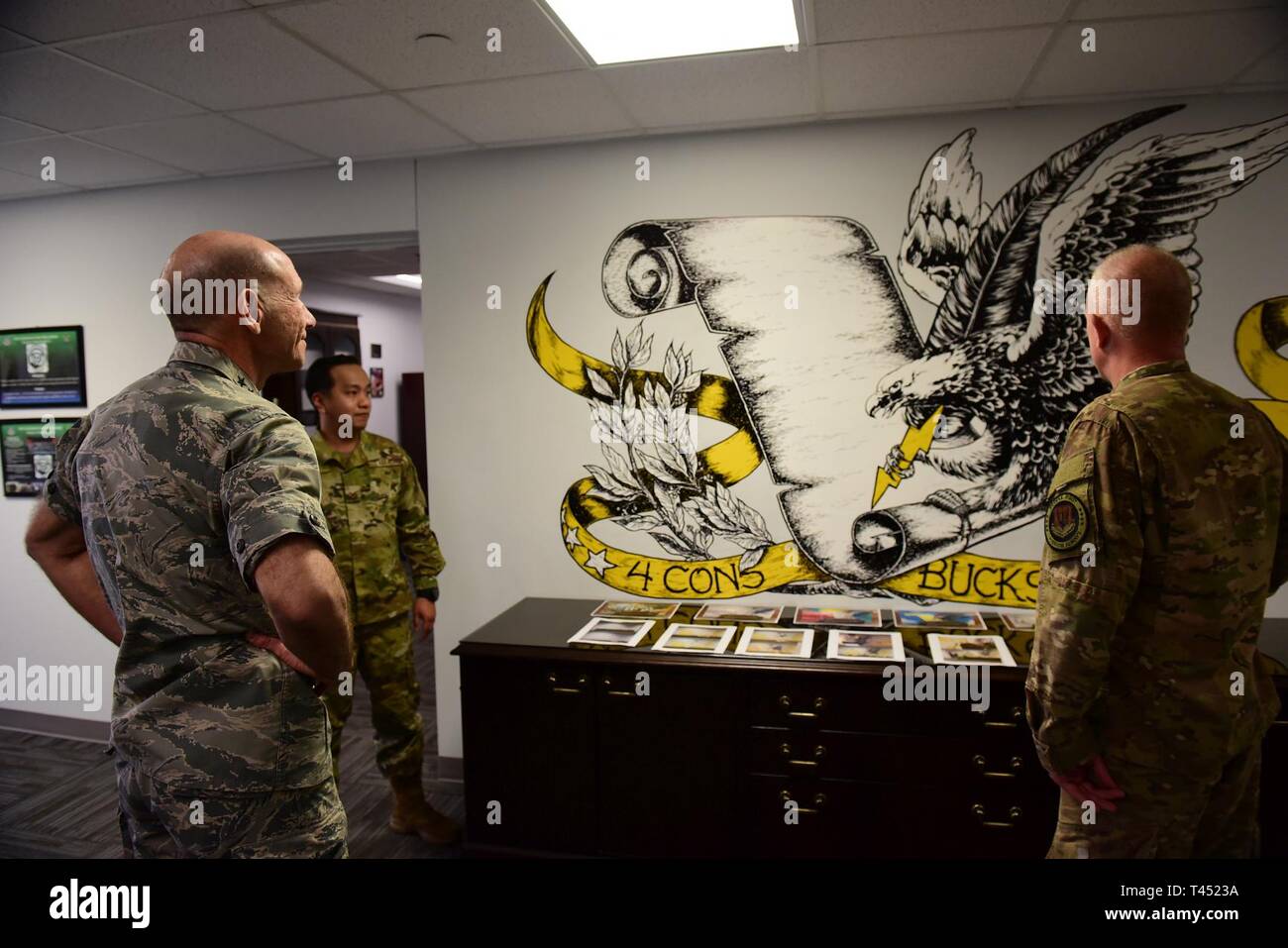 Gen. Mike Holmes, commander of Air Combat Command, left, and Chief ...