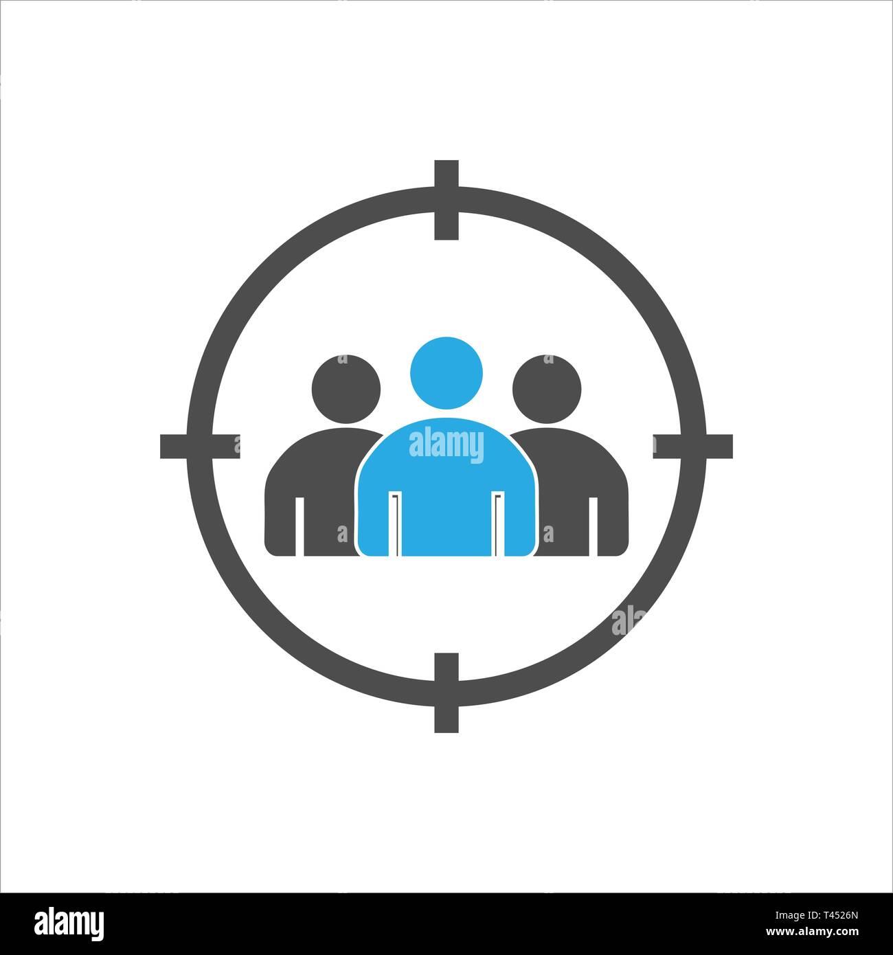 Target man vector aim Cut Out Stock Images & Pictures - Alamy