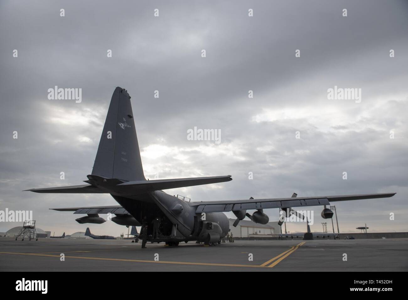 A 1st Special Operations Squadron MC-130H Combat Talon II is prepared ...