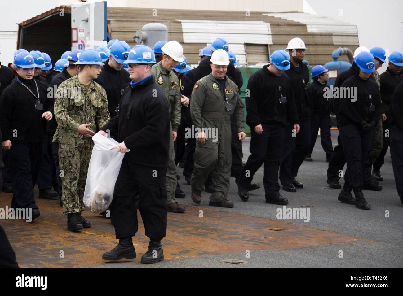 NEWPORT NEWS, Va. (Feb. 27, 2019) Capt. Timothy L. Waits, USS Gerald R ...