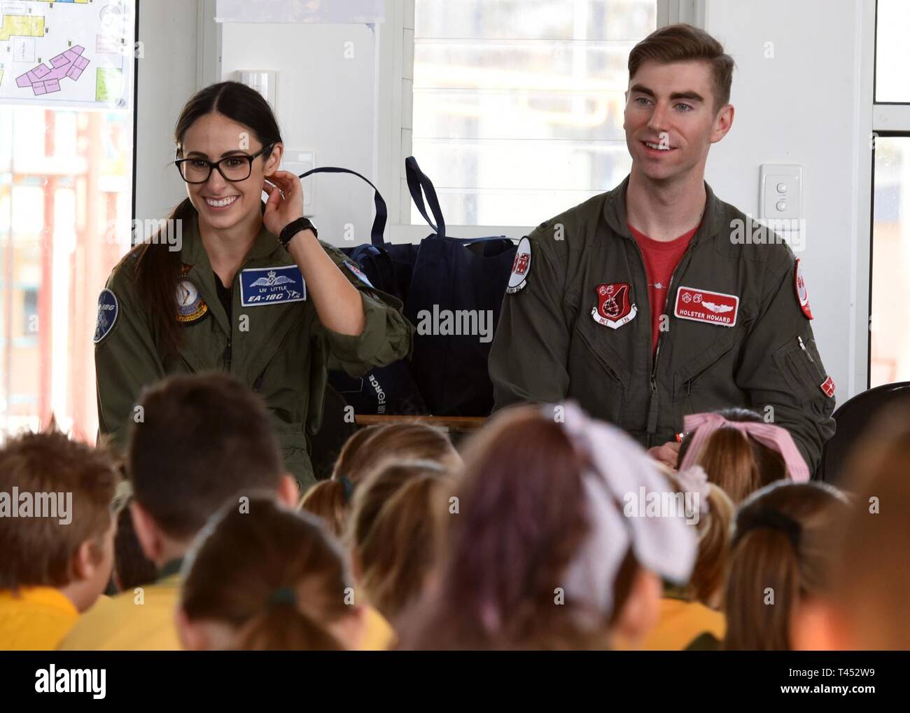 Royal Australian Air Force Flying Officer Olivia Little, electronic ...