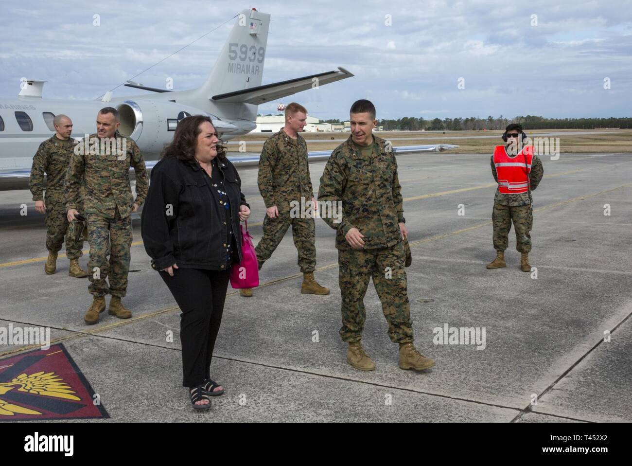 Brig. Gen. Benjamin T. Watson, right, commanding general, Marine Corps ...
