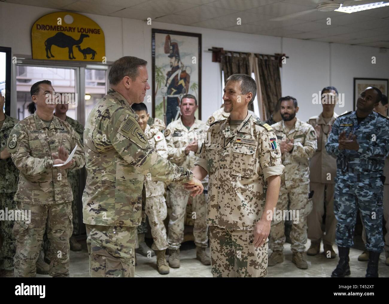 U.S. Army Maj. Gen. James D. Craig, left, commanding general, Combined ...