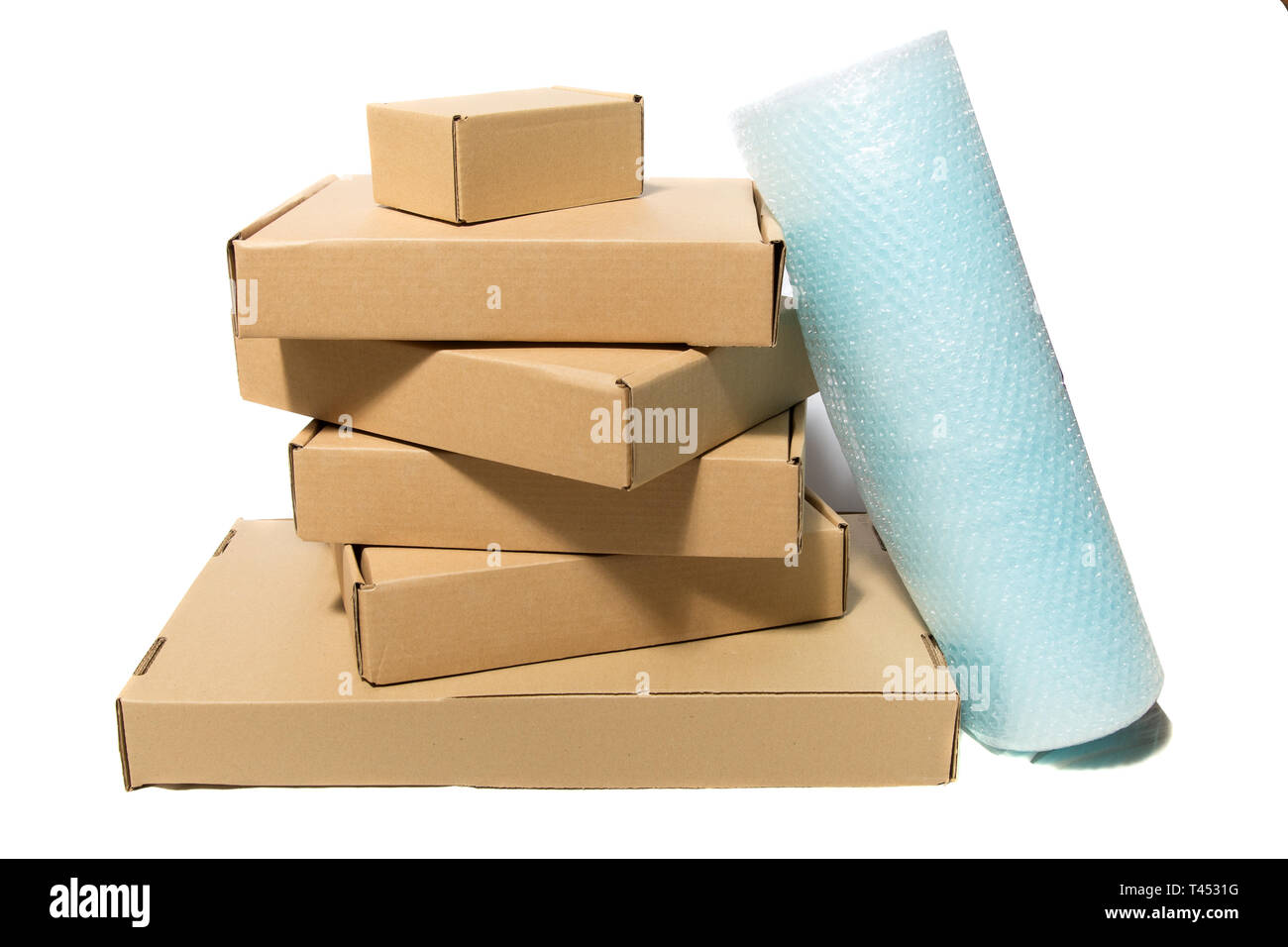 pile of cardboard boxes Stock Photo - Alamy