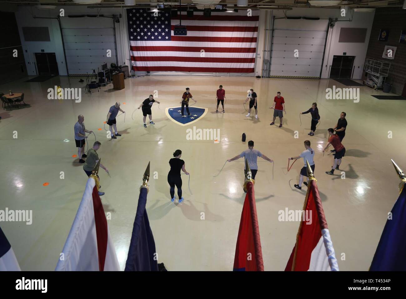 Alaska Army National Guard Soldiers perform mobility exercises prior to ...
