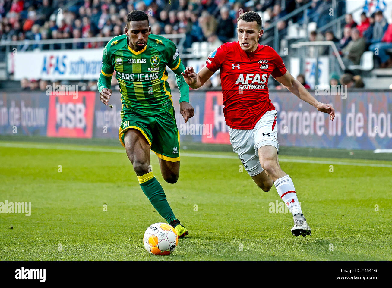 ALKMAAR, AZ - ADO Den Haag, 13-04-2019 football, Dutch Eredivisie ...