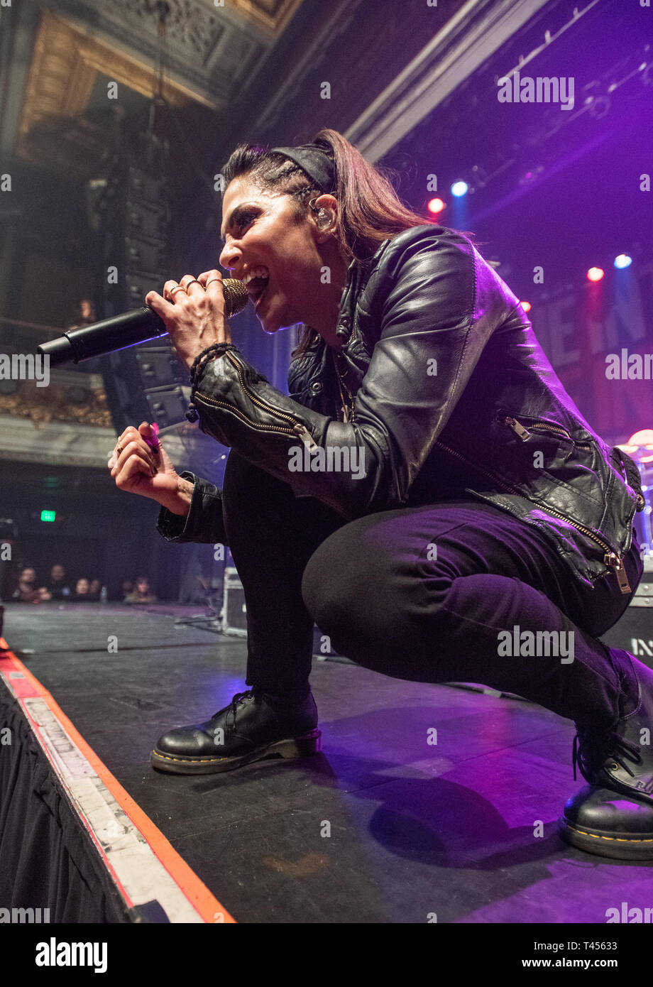 SAN FRANCISCO, CA - APRIL 12: Aimee Allen of the Interrupters performs ...