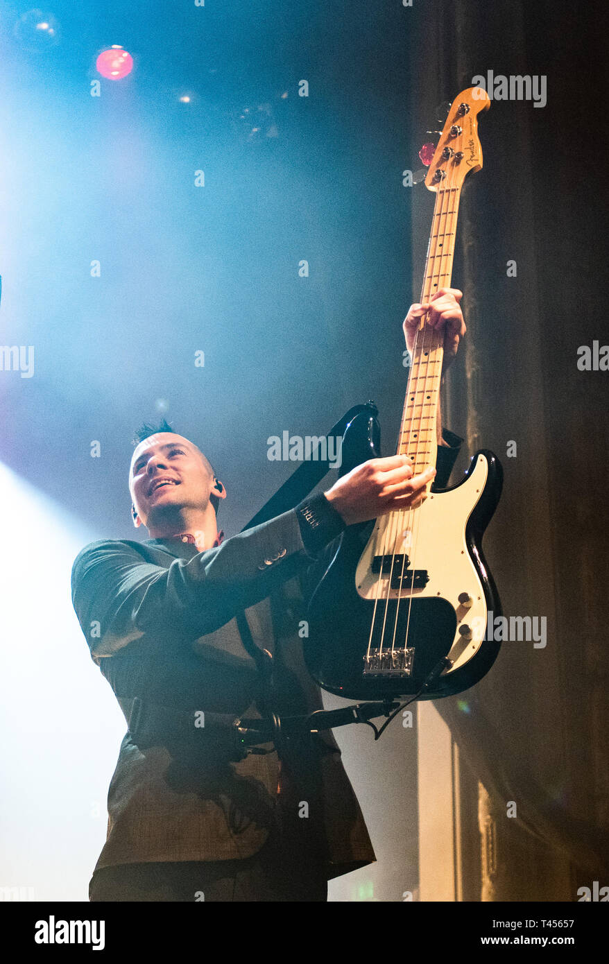SAN FRANCISCO, CA - APRIL 12: Justin Bivona of the Interrupters ...