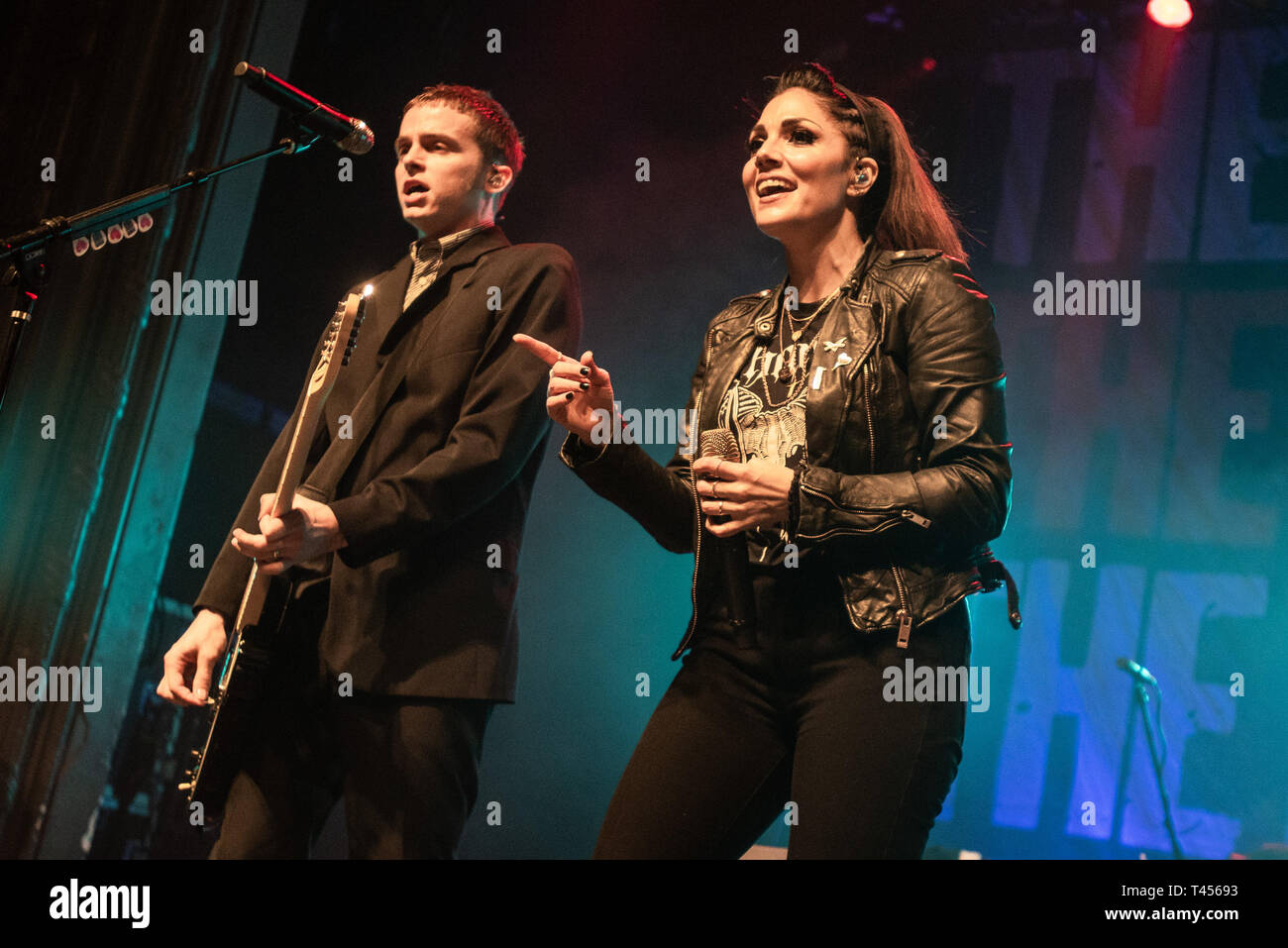 SAN FRANCISCO, CA - APRIL 12: Kevin Bivona and Aimee Allen of the ...