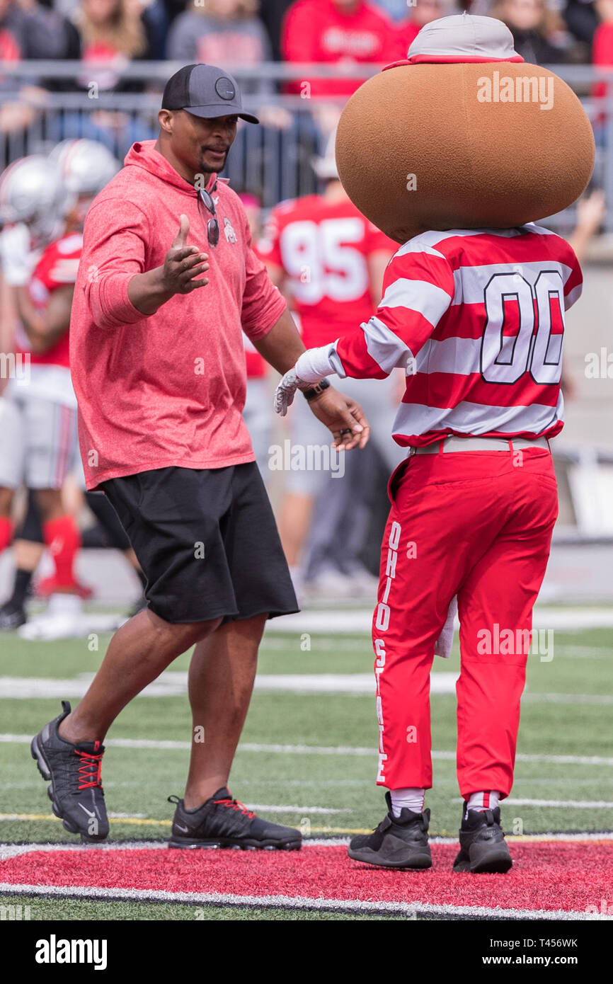 Columbus, Ohio, USA. 13th Apr, 2019. Honorary captain and former Ohio ...