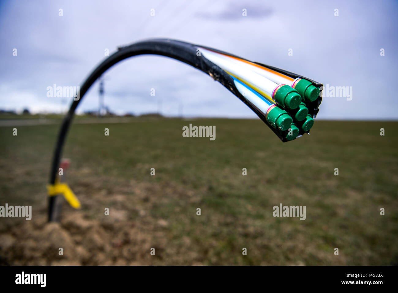 Fiber optic cables field internet hi-res stock photography and images ...