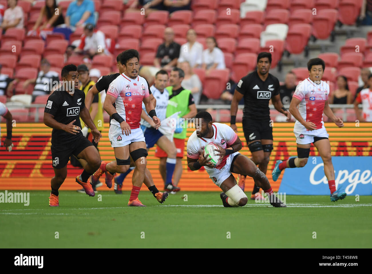 Lote Tuqiri (JPN), APR 13, 2019 - in action during New Zealand vs Japan ...