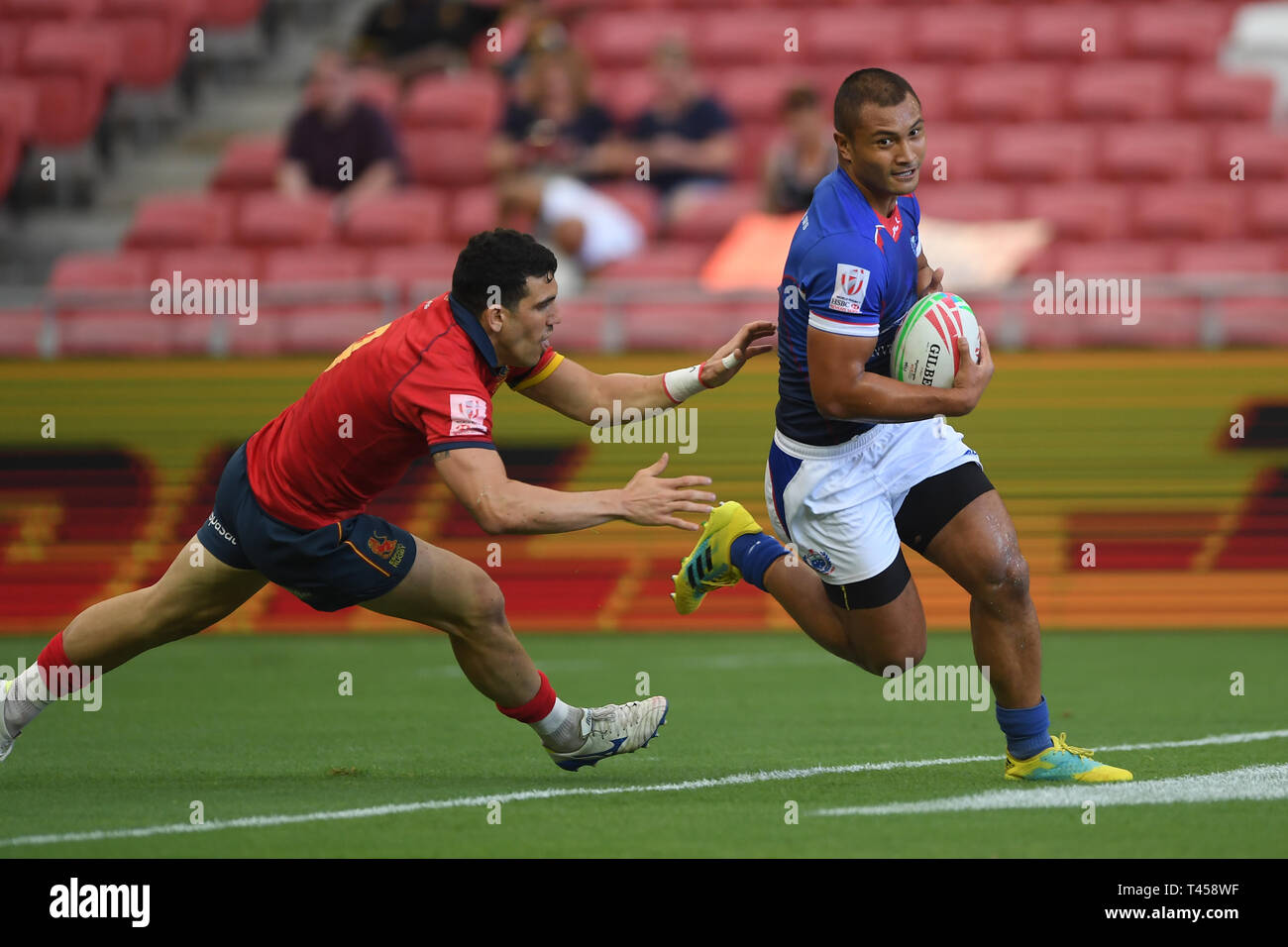 Alamanda Motuga (WSM), APR 13, 2019 - in action during Samoa vs Spain ...