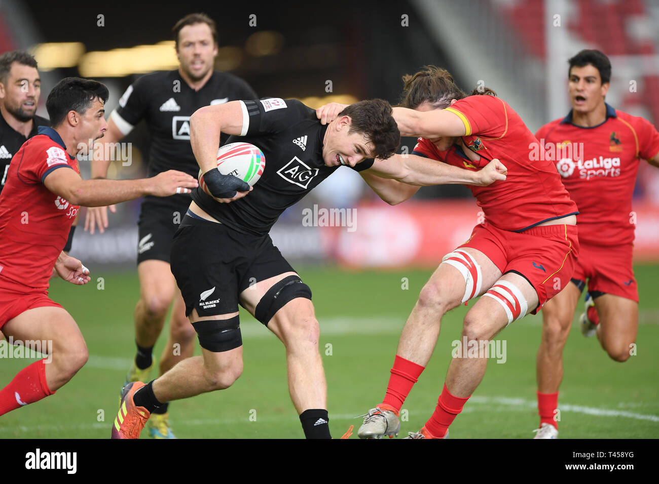 Sam Dickson (NZL), APR 13, 2019 - in action during New Zealand vs Spain ...