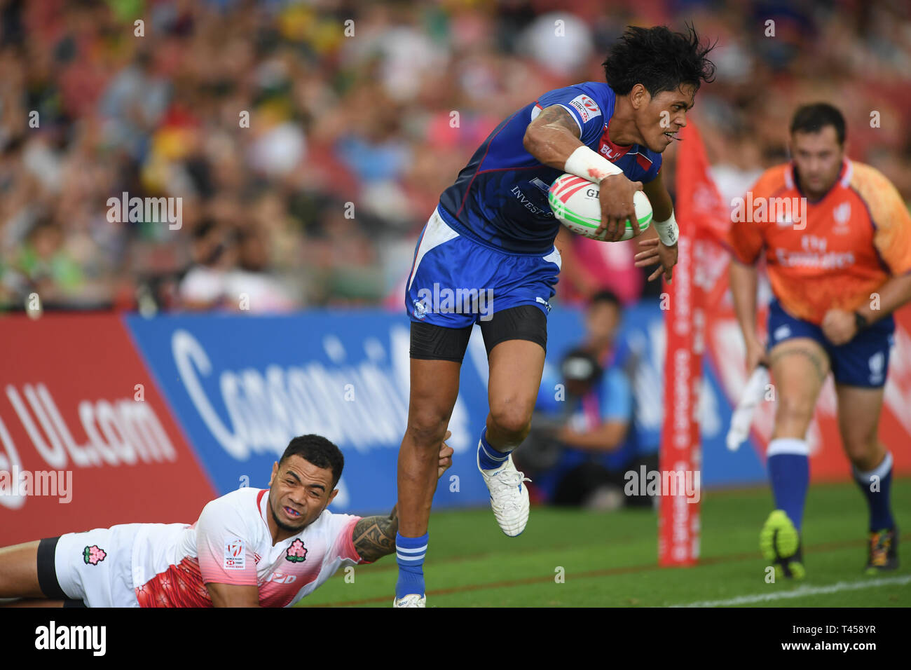 John Vaili (WSM), APR 13, 2019 - in action during Samoa vs Japan HSBC ...