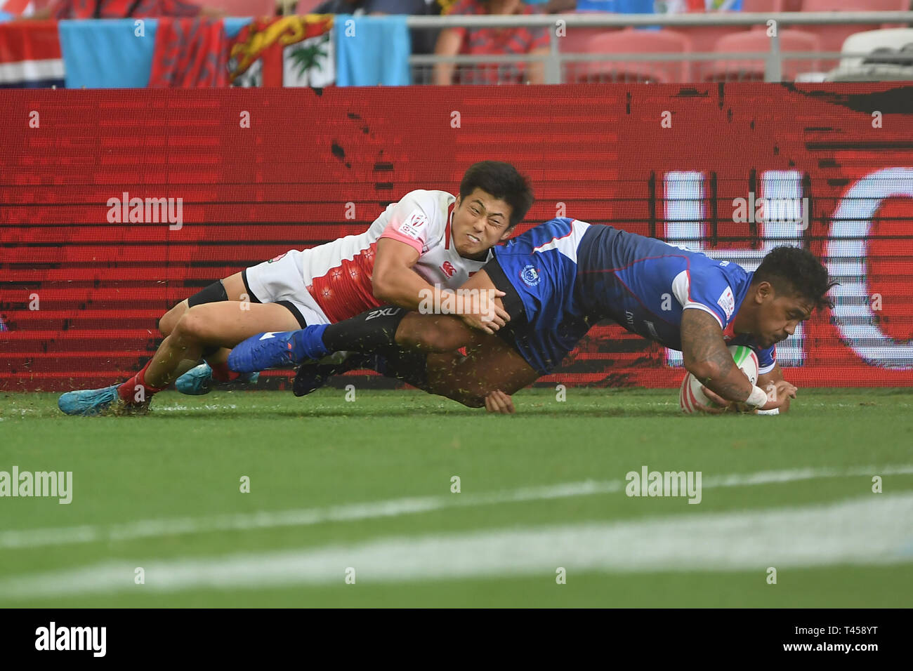 Johnny (WSM), APR 13, 2019 - in action during Samoa vs Japan HSBC ...