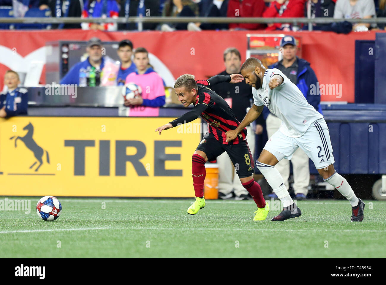 Gillette Stadium. 13th Apr, 2019. MA, USA; Atlanta United midfielder ...