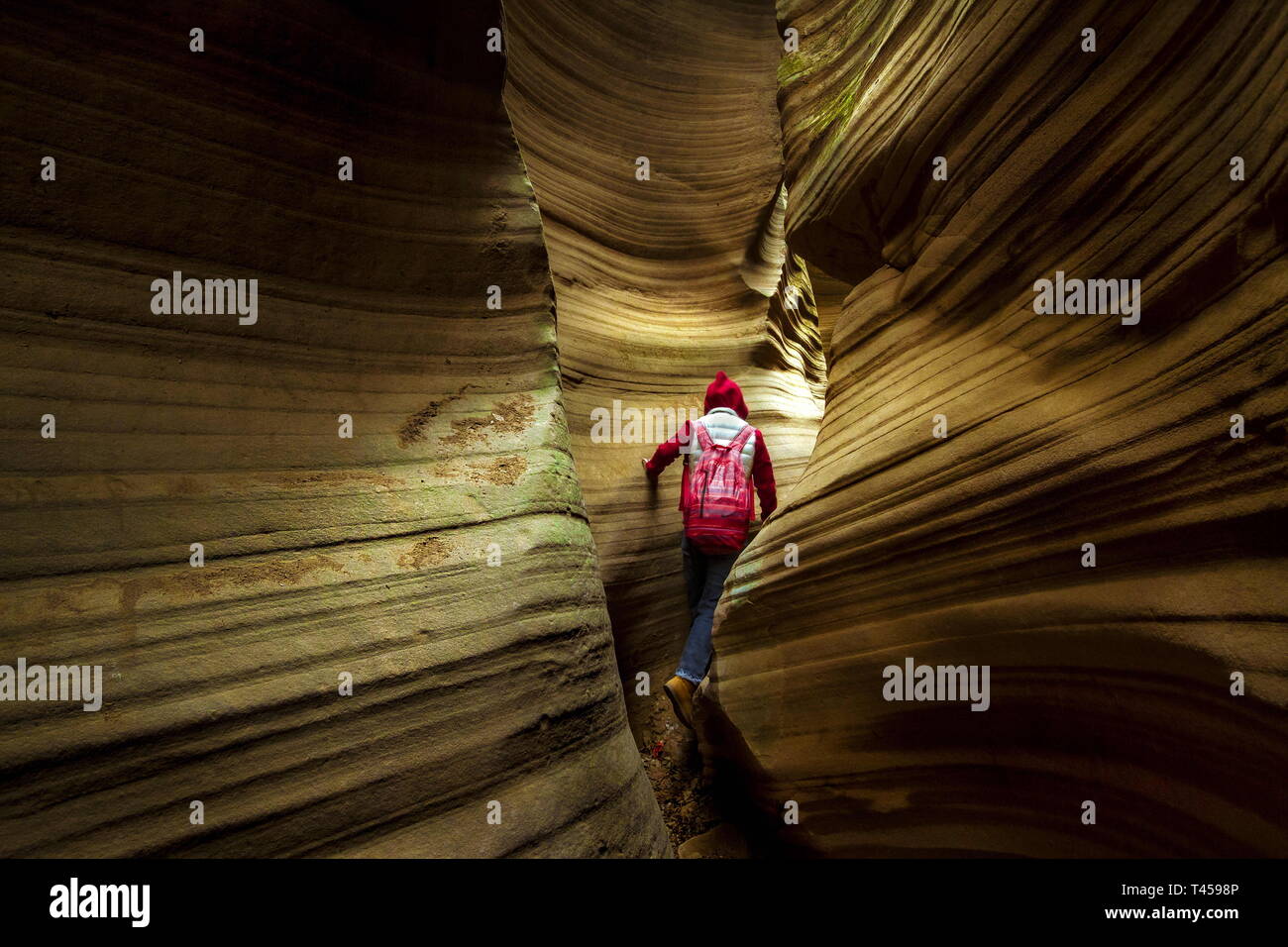 April 13, 2019 - Yan'an, China - The Ganquan Yucha Grand Canyon located ...