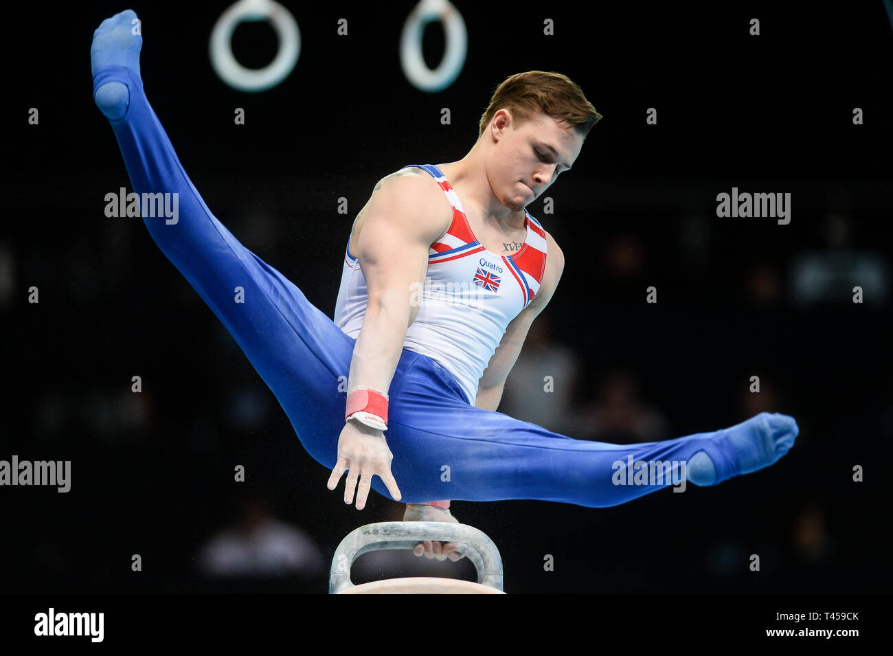 Brinn Bevan from Great Britain seen in action during the Apparatus ...
