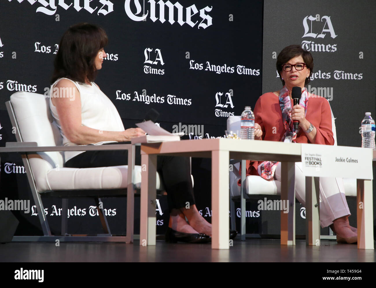 Los Angeles, Ca, USA. 13th Apr, 2019. Valerie Jarrett, Jackie Calmes ...