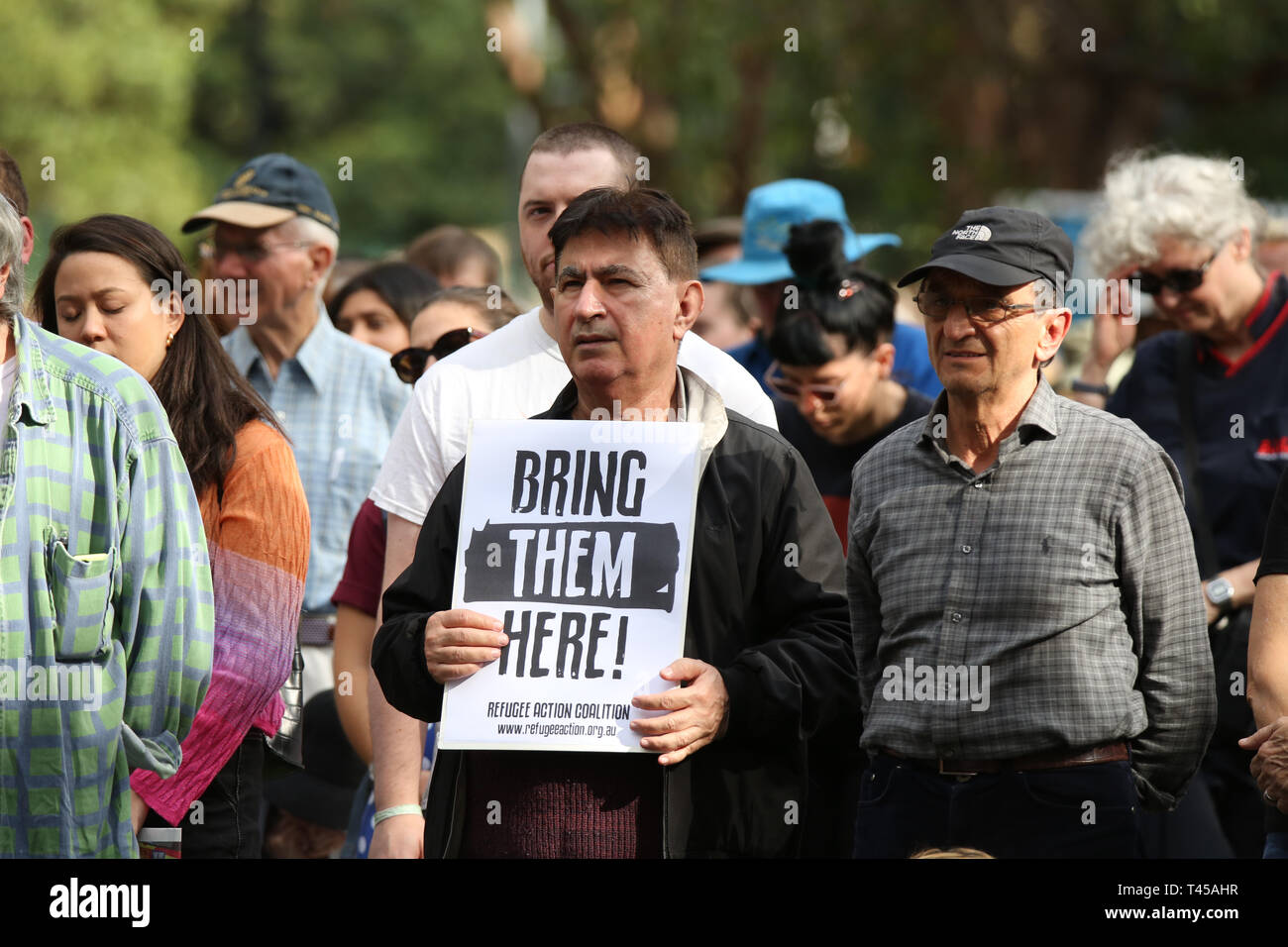 Sydney, Australia. 14th April 2019. Protesters marched from Belmore ...