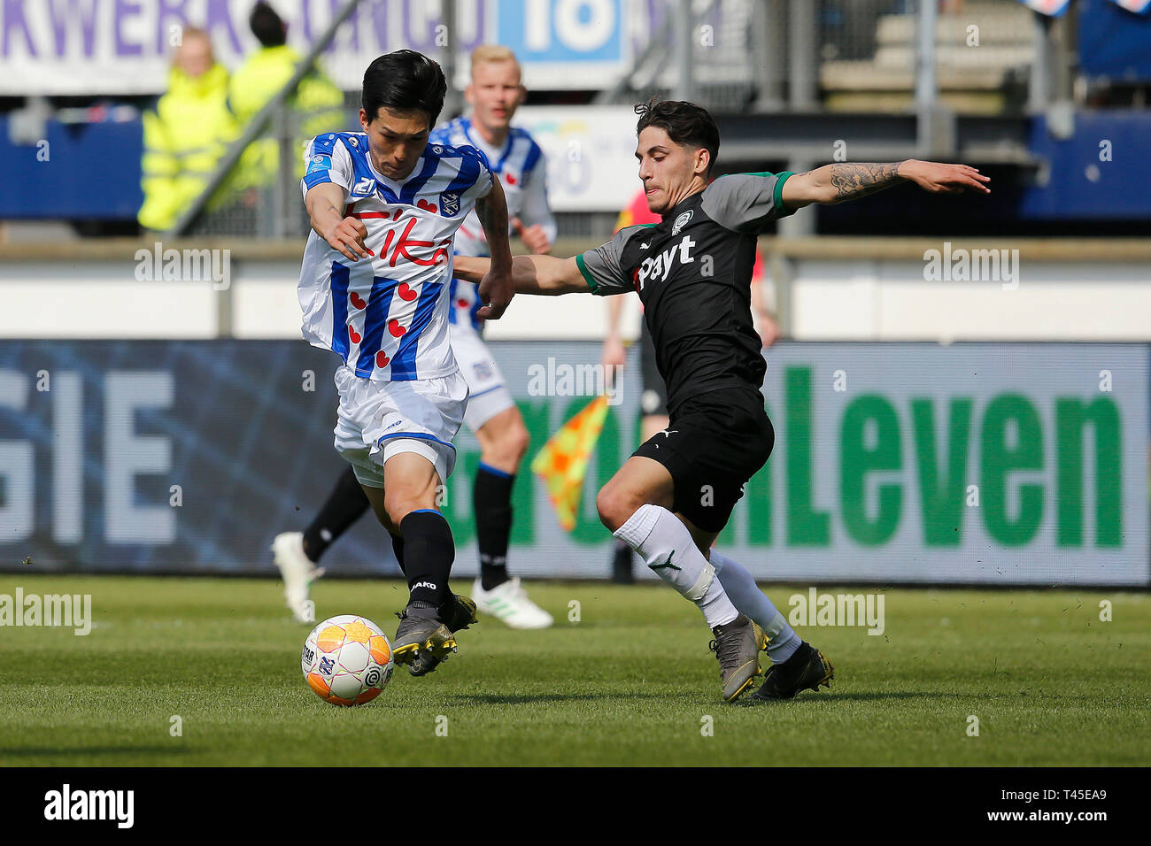 Heerenveen, Netherlands. 14th Apr, 2019. Abe Lenstra Stadium, season ...