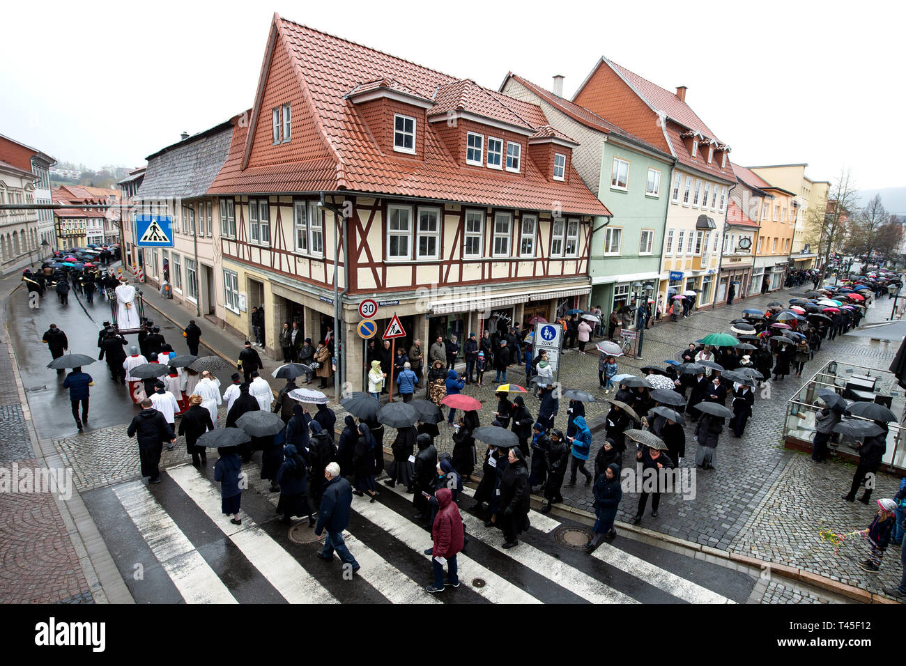 Heiligenstadt, Germany. 14th Apr, 2019. During the Palm Sunday ...