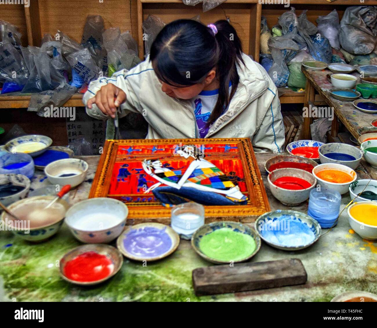 Beijing china cloisonne factory hi-res stock photography and images - Alamy