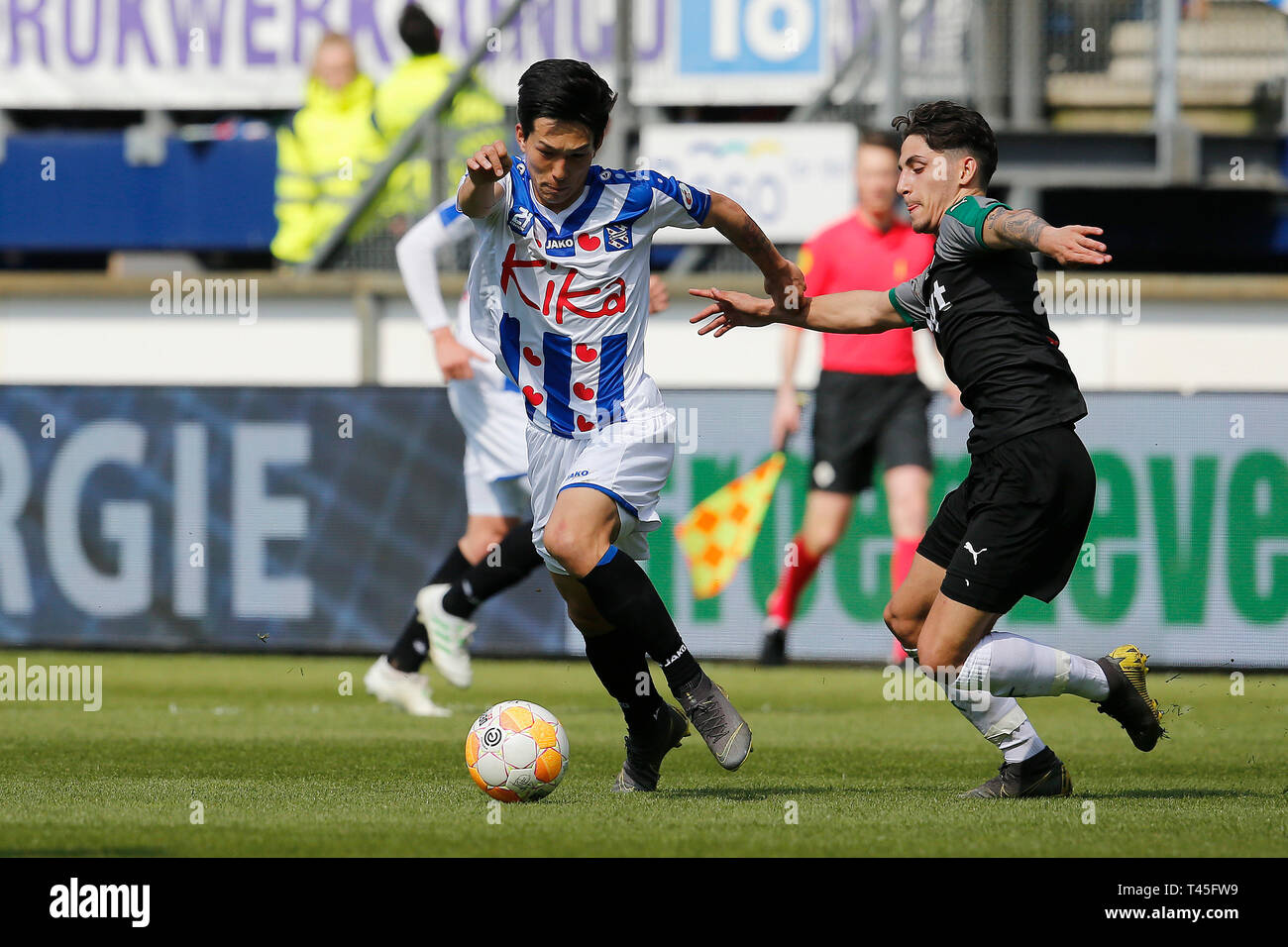 Heerenveen, Netherlands. 14th Apr, 2019. Abe Lenstra Stadium, season ...