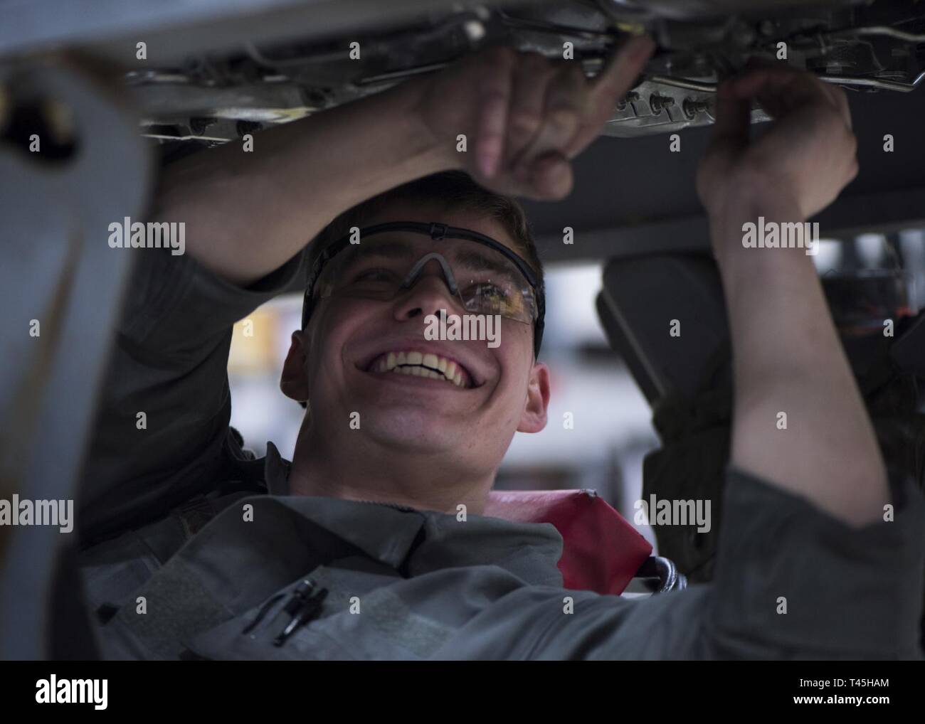 U.S. Air Force Senior Airman Joseph Mikolajczyk, a 35th Maintenance ...