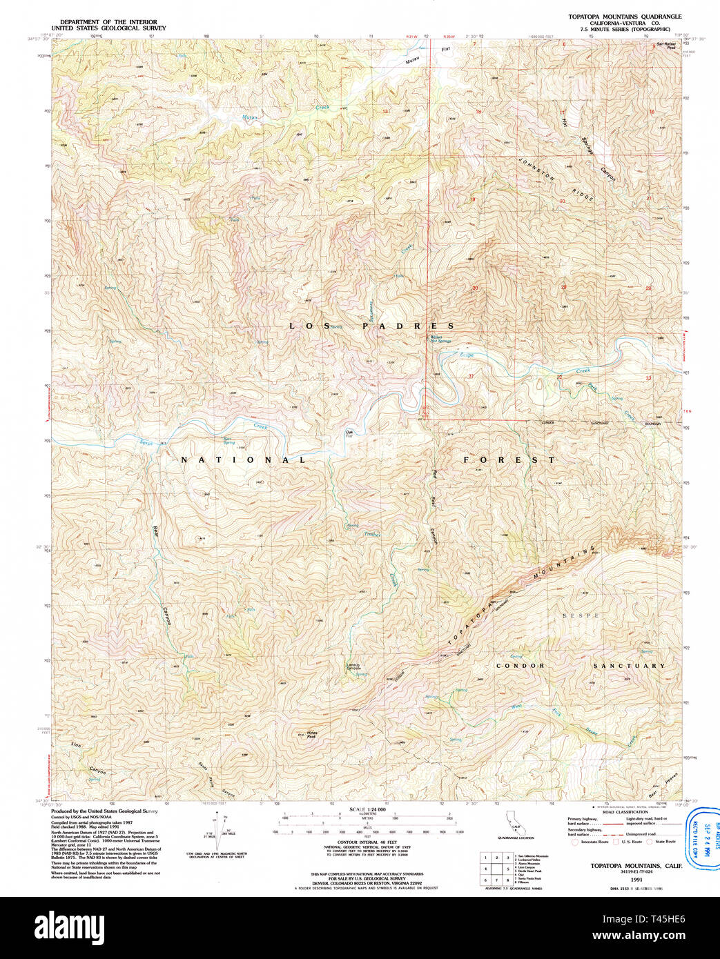 Topatopa mountains hi-res stock photography and images - Alamy