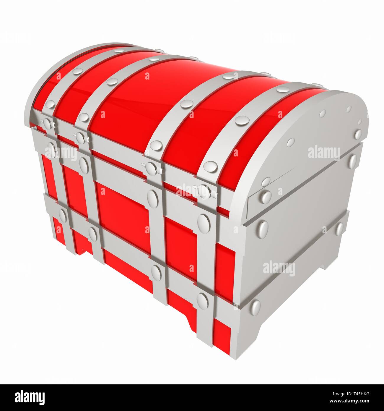 Treasure chest drawing with color Cut Out Stock Images & Pictures - Alamy
