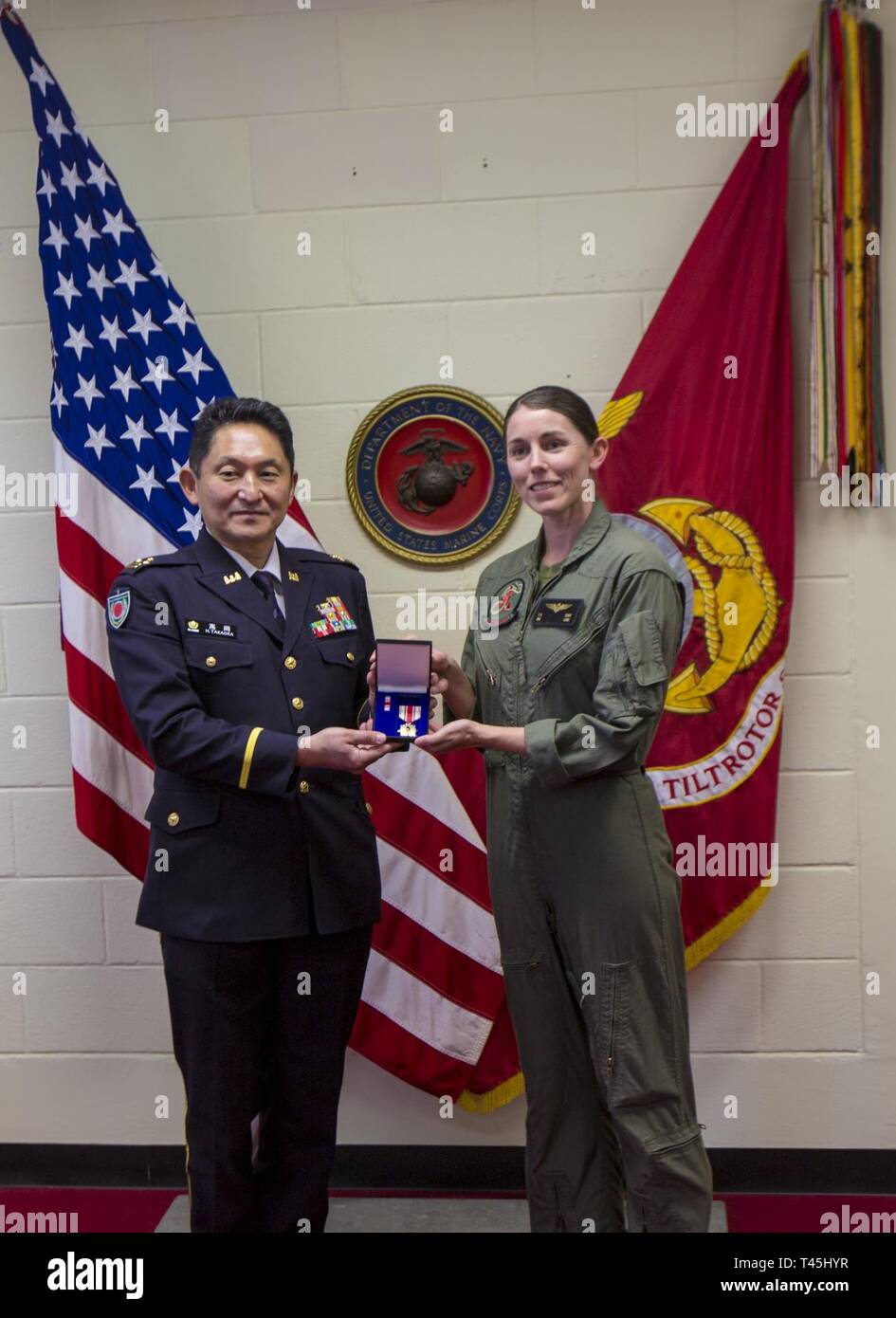 Review and parade of marines hi-res stock photography and images - Alamy