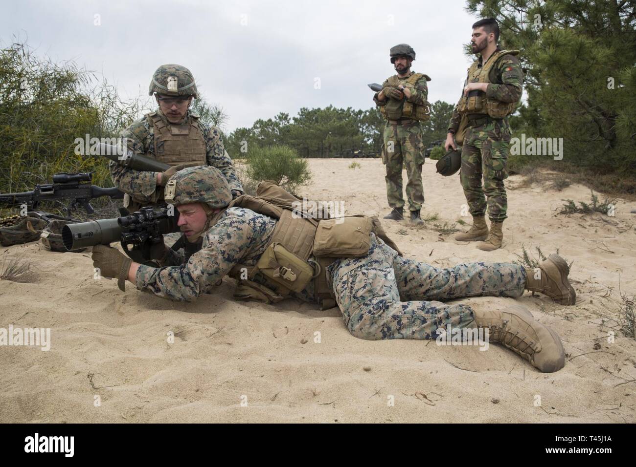 A U.S. Marine with Special Purpose Marine Air-Ground Task Force-Crisis ...